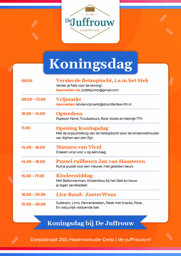Koningsdag – De Juffrouw